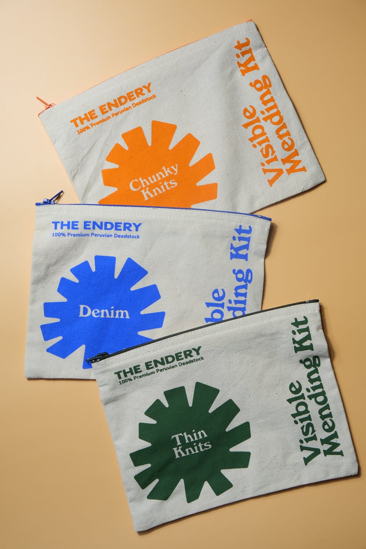 Pocket Chunky Knit Visible Mending Kit - Deadstock Merino Wool